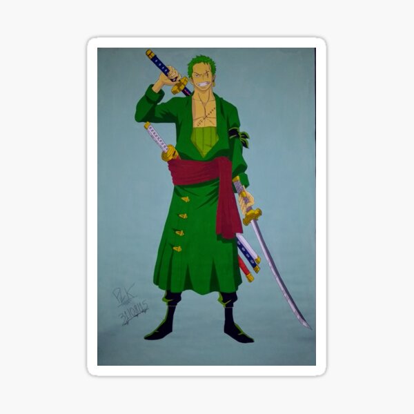 "Roronoa Zoro" Sticker for Sale by PLKArts | Redbubble
