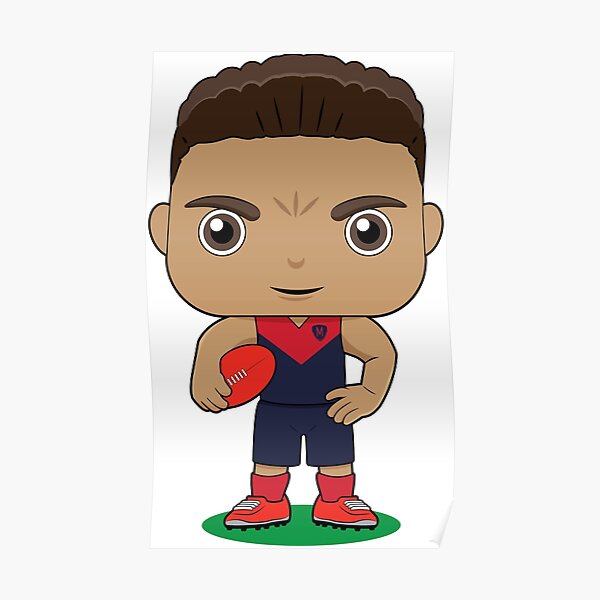 "Cute Melbourne Demons Player Mascot" Poster for Sale by essjaydesigns ...