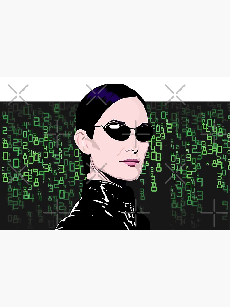 "TRINITY, The MATRIX, Matrix Code, Carrie Anne Moss" Poster for Sale by ...