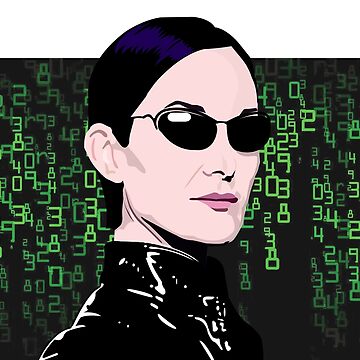 "TRINITY, The MATRIX, Matrix Code, Carrie Anne Moss" Photographic Print ...
