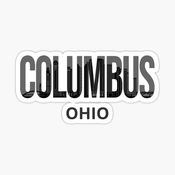"Columbus Ohio Skyline Pride I" Sticker for Sale by lemon-pepper ...