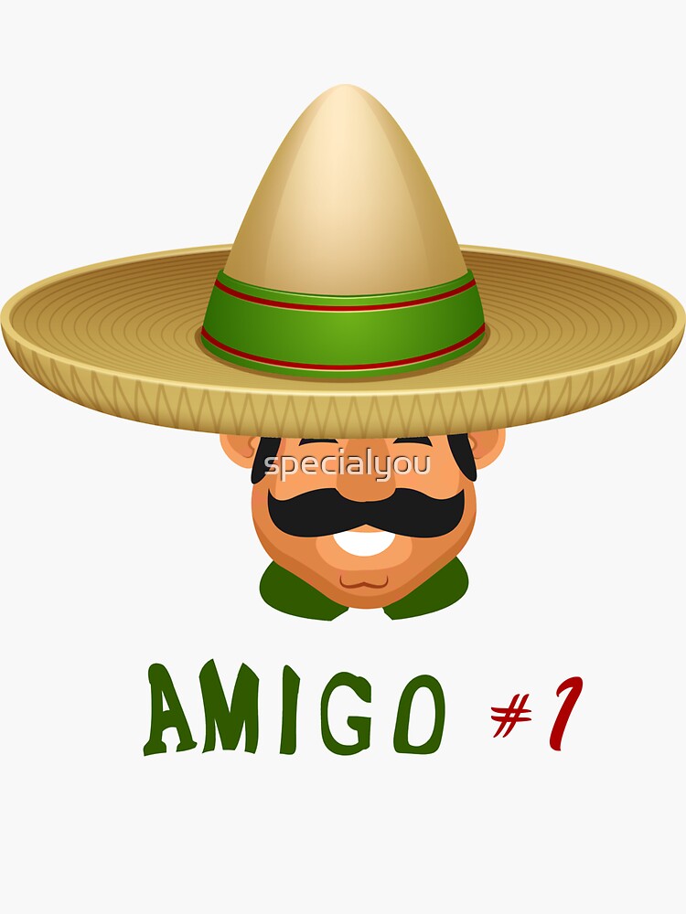 "amigo #1 for all mexicans Alphabet Musical Band" Sticker for Sale by ...