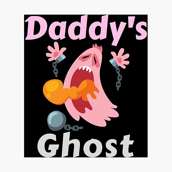 Lámina fotográfica «Daddy's Ghost Mom Son Fun Halloween Kids Niños ...