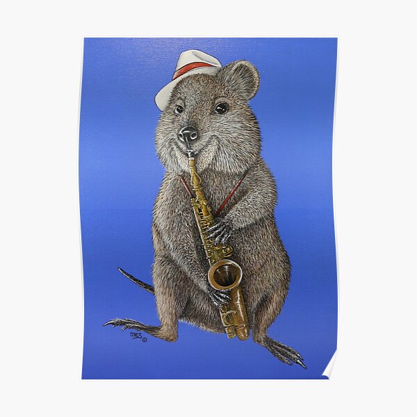 "Smiley Quokee the Quokka " Poster for Sale by ARTbyMES | Redbubble
