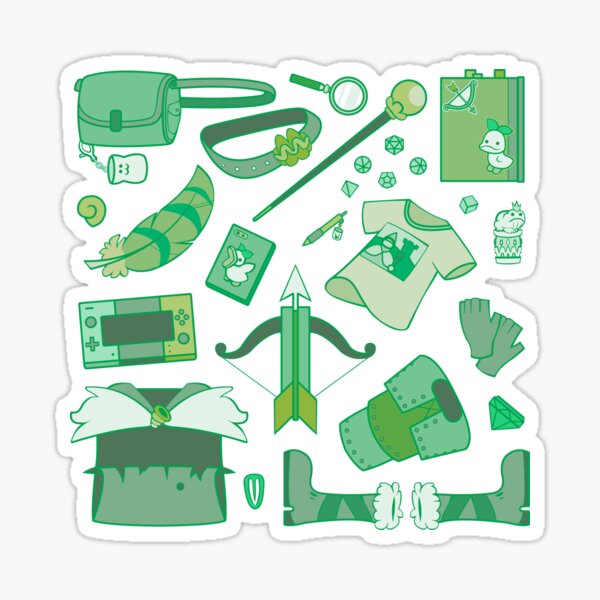 "Marcy Wu - Calamity (green)" Sticker for Sale by BumbleArbee | Redbubble