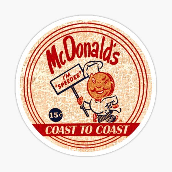 "Mcdonalds McDonald's " Sticker for Sale by PartyMax | Redbubble