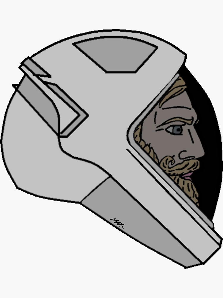 Pegatina «SpaceX Chad - Astronauta Nordic Wojak Gamer Meme» de ...