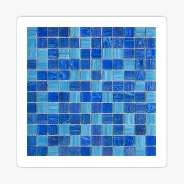 "Shades of Blue Ocean Tile Mosaic" Sticker for Sale by PheonixFashion1 ...