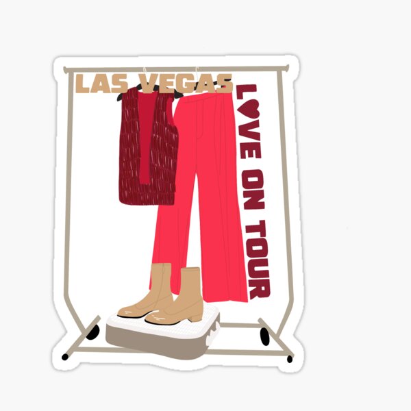 "Love on Tour Las Vegas" Sticker for Sale by DrawingsbyK | Redbubble