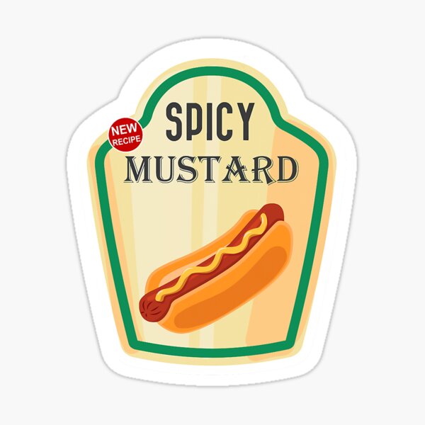 "Mustard Easy Diy Matching Halloween Costume For Men Women" Sticker for ...
