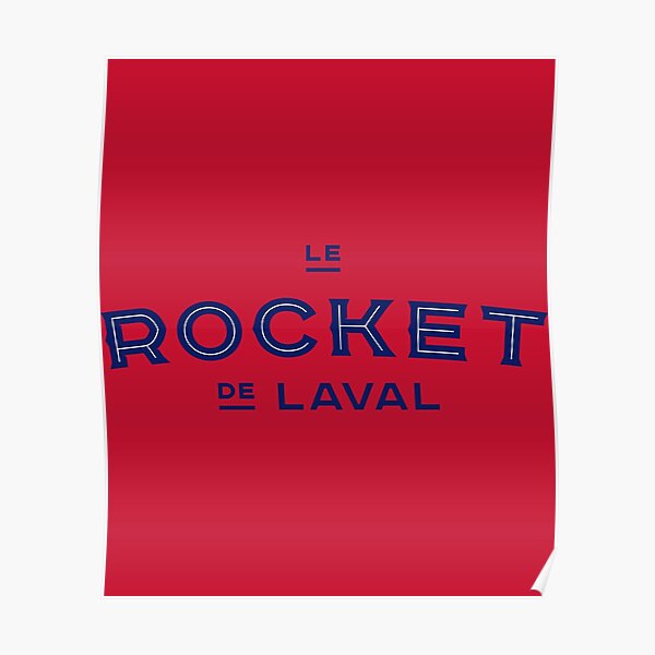 "Laval Rocket Wordmark " Poster for Sale by hiden0101 | Redbubble