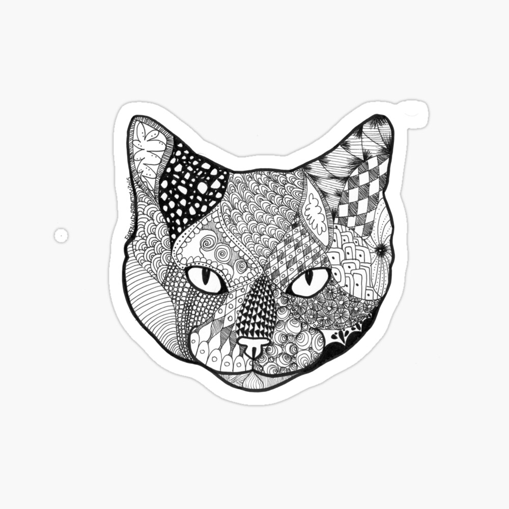 Cat Zentangle 51 Zentangle Cats Ideas | Zentangle, Cats, Zentangle Art
