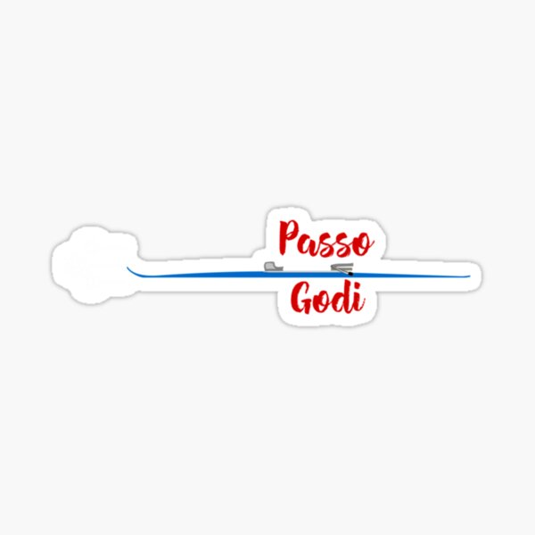 "Passo Godi Italy Skiing " Sticker for Sale by ErkkFashion | Redbubble
