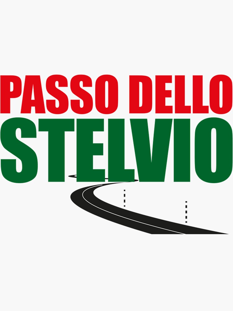 "Passo dello Stelvio " Sticker for Sale by AwesomeWares | Redbubble