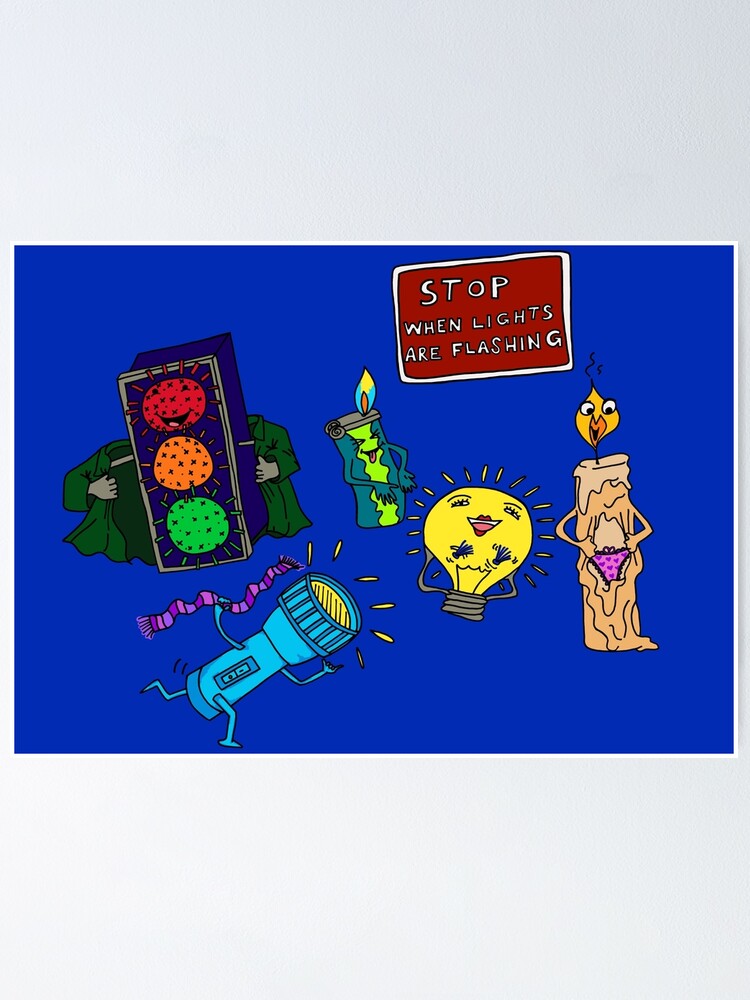 "Flashing Lights" Poster by MickeyLaLa | Redbubble