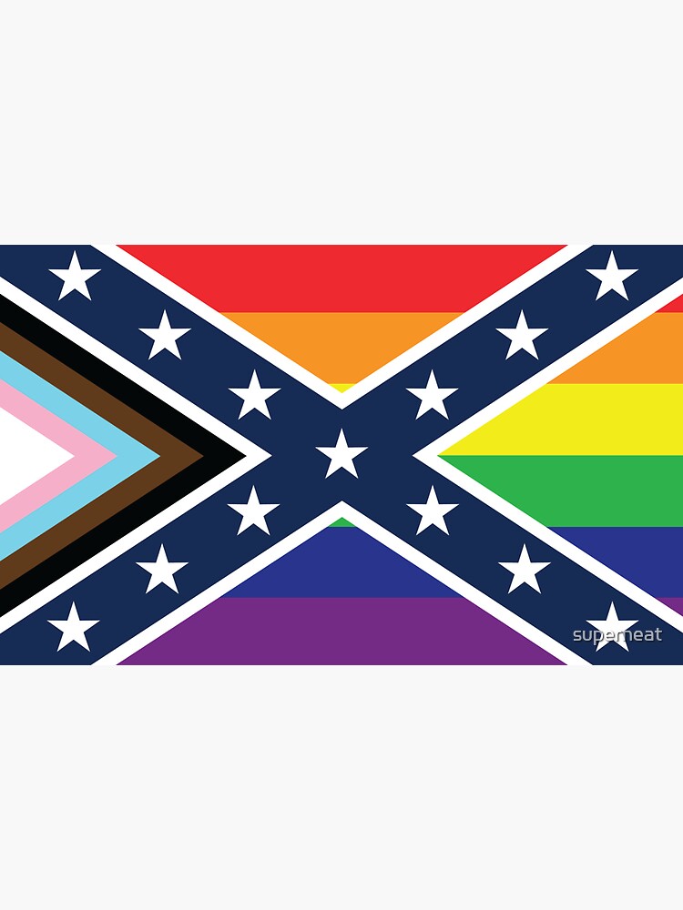 "Dixie Progress Flag" Sticker for Sale by superneat | Redbubble
