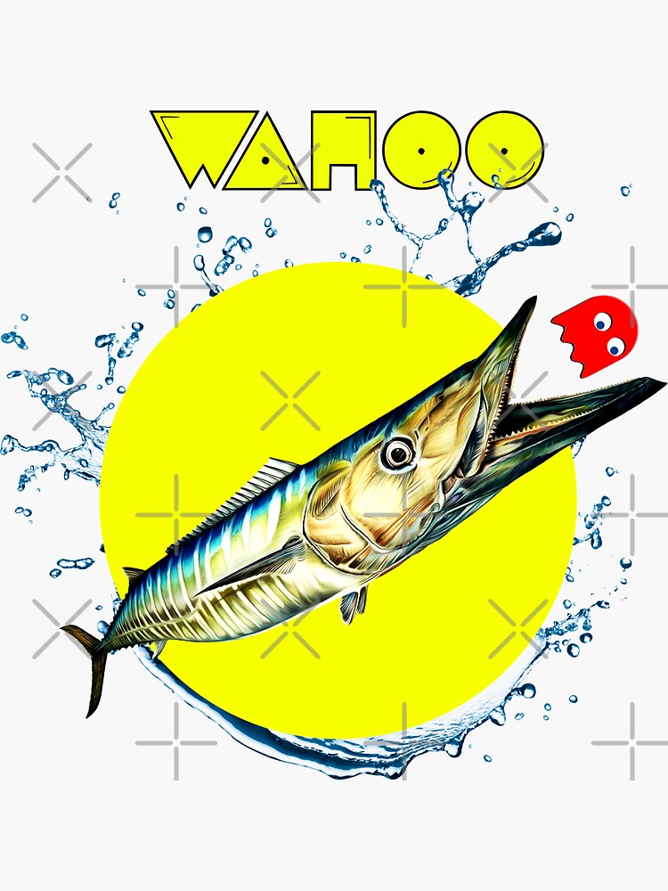 "PACMAN WAHOOO" Sticker for Sale by PaulsArt5 | Redbubble