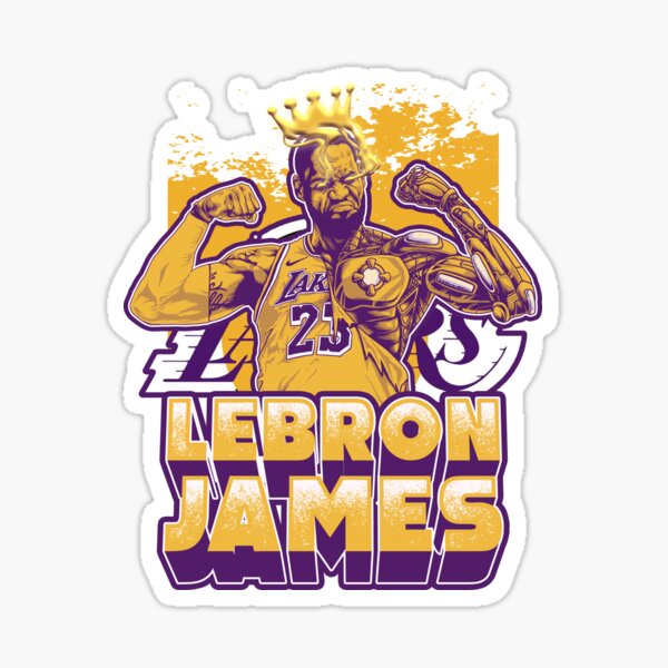 "Cyber King James" Sticker for Sale by Gongskie | Redbubble