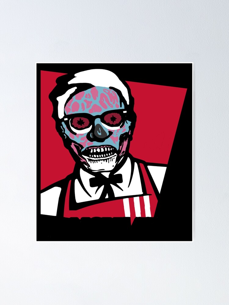 "Kfc They Live Sticker" Poster by chisonba | Redbubble