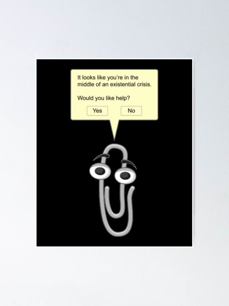 "Clippy " Poster for Sale by traicongquan | Redbubble