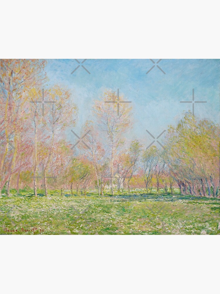 "Spring in Giverny (1890) Claude Monet" Poster for Sale by ...