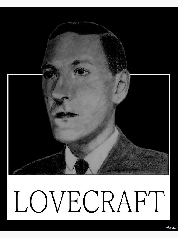 "H.P. Lovecraft Realistic Portrait Sketch" Art Print for Sale by ...