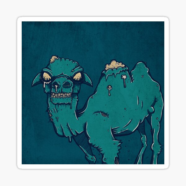 "Camel Zombie" Sticker for Sale by strangethingsA | Redbubble