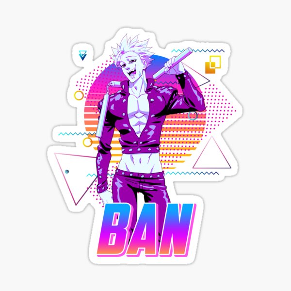 "Ban - Retro Art" Sticker for Sale by LahcenBamouh | Redbubble
