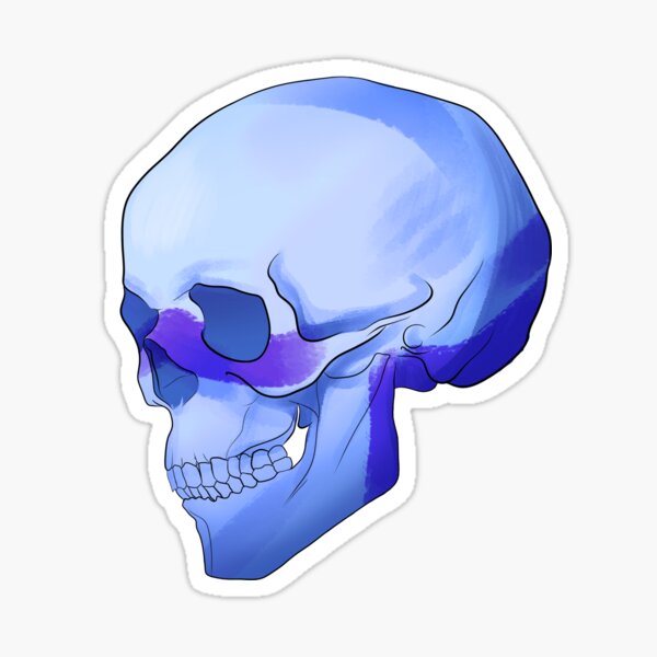 "Purple skull" Sticker for Sale by NagainasShop | Redbubble