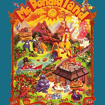 "Mcdonaldland Vintage Cast Map Poster " Sticker for Sale by JackStam ...
