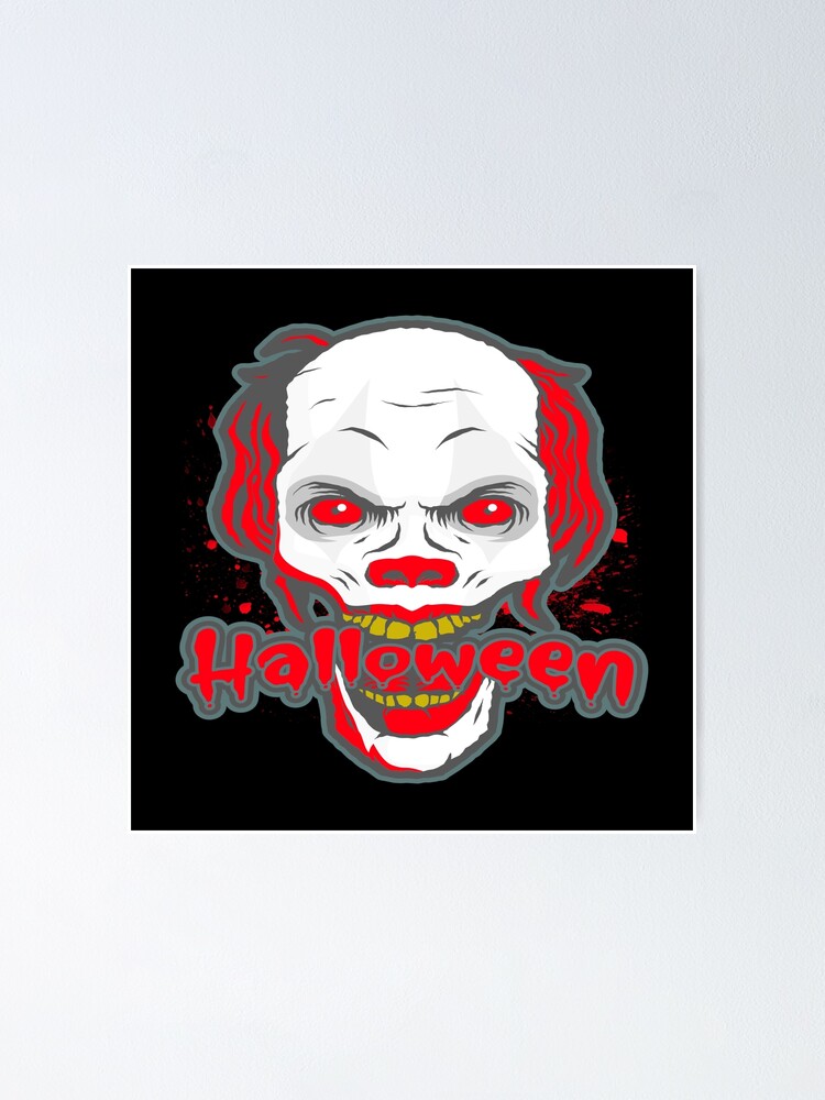 "Scary Clown Bites" Poster for Sale by LMcDs | Redbubble
