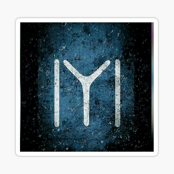"BLUE IYI" Sticker for Sale by johnxpuckett | Redbubble