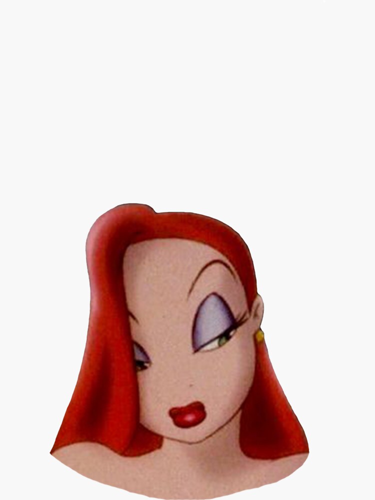 "Jessica Rabbit - Head Sticker" Sticker for Sale by hemendia | Redbubble