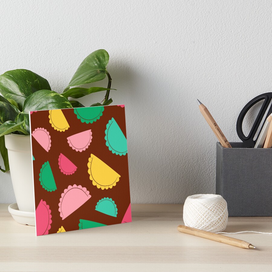 "Candy Cornish Pasties Chocolate Brown" Art Board Print by cashewdays ...