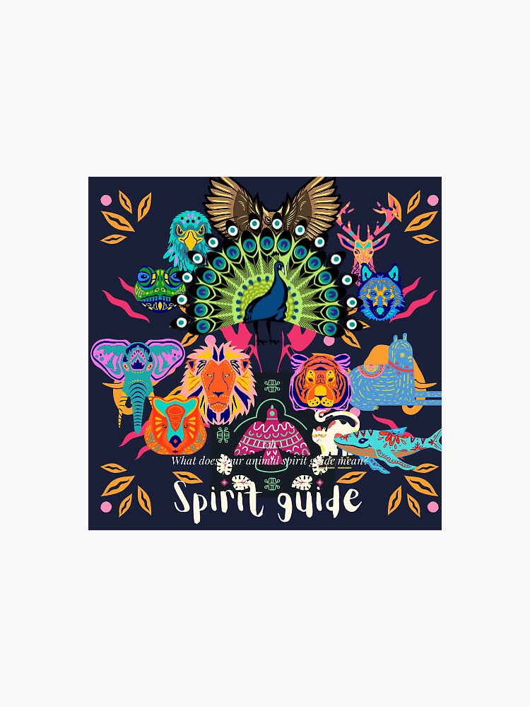 "Spirit guide" Sticker for Sale by Rene-Martin | Redbubble