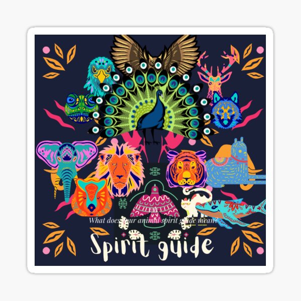 "Spirit guide" Sticker for Sale by Rene-Martin | Redbubble
