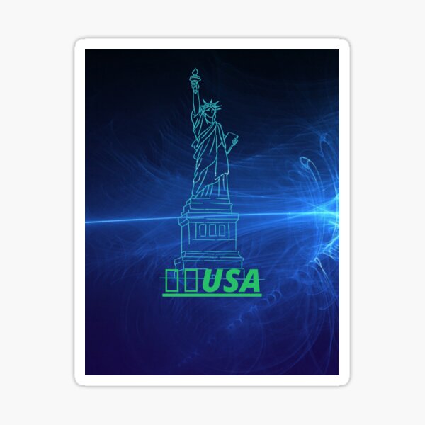 "Statue of Unity USA" Sticker by Ramsinh | Redbubble