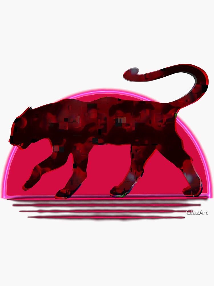 "Night hunter." Sticker for Sale by GlazArt | Redbubble