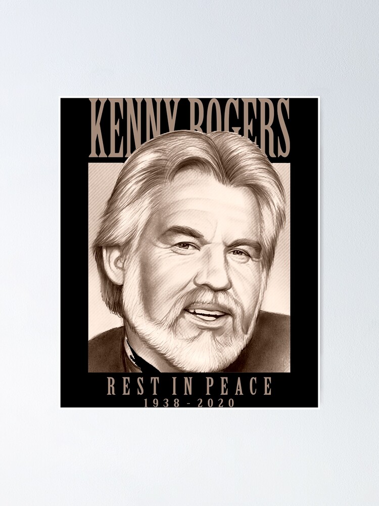 "Musician Kenny Rogers Legend American Singer" Poster for Sale by ...