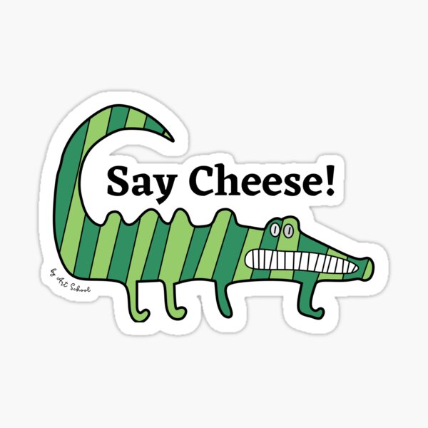 "SAY CHEESE" Sticker by veronicajorge | Redbubble