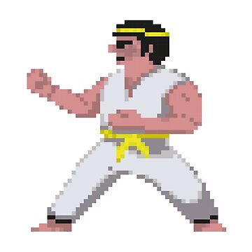 "8-Bit International Karate" Sticker for Sale by Chairboy | Redbubble