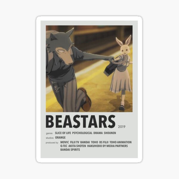 "Beastars" Sticker for Sale by MiikxCry | Redbubble