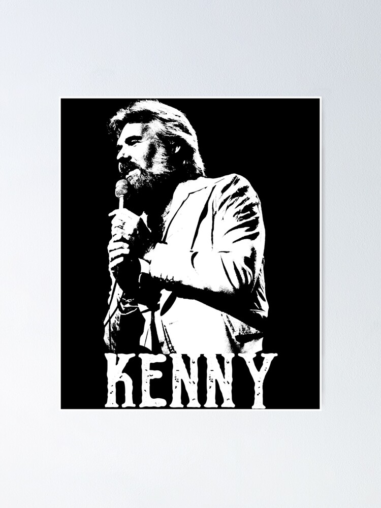 "Vintage Kenny The White Stencil American Singer" Poster for Sale by ...