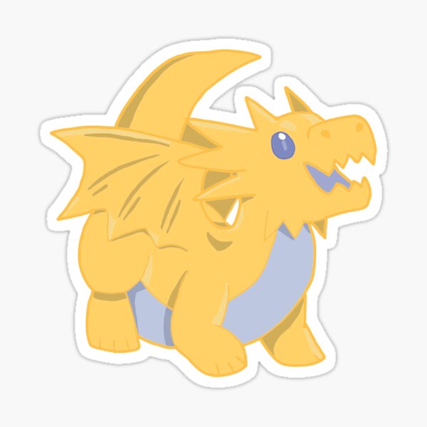 "Cute Yellow Dragon" Sticker for Sale by SugarDrake | Redbubble