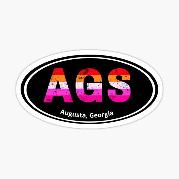 "Augusta, Georgia Lesbian Pride" Sticker for Sale by ShowMePride ...