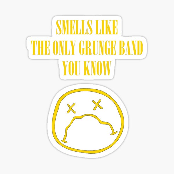 "Grunge Band Design" Sticker by Design-Punk | Redbubble