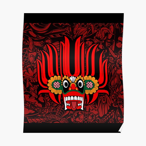 "Sri Lanka Traditional Demon Devil Dancing Mask " Poster for Sale by ...