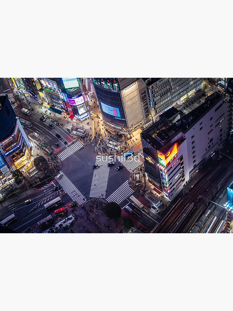 "Shibuya Crossing" Poster by sushil3d | Redbubble