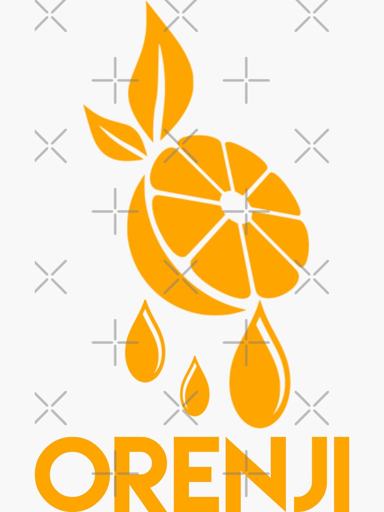 "Gift for Fruit Lovers - Orenji - Orange Juice" Sticker for Sale by ...