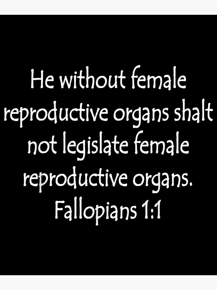" Female Reproductive Rights Funny Meme" Poster for Sale by rubysheila ...